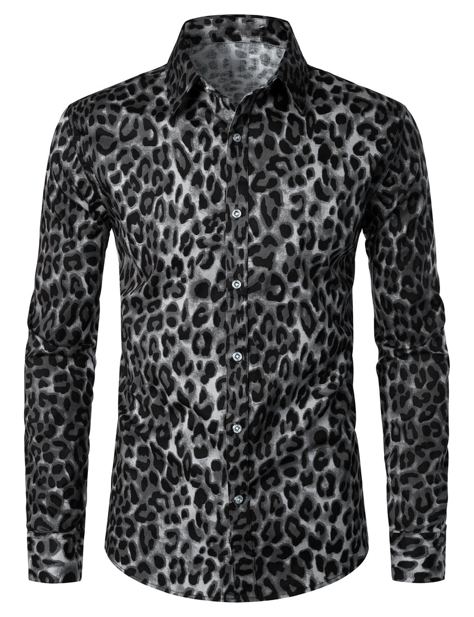 Leoparden Hemd Herren